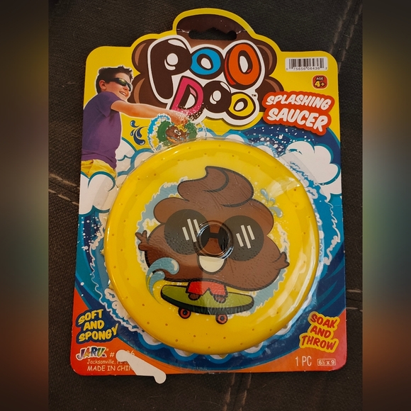 ja-ru | Toys | Poo Doo Splashing Saucer Pool Toy New Yellow | Poshmark